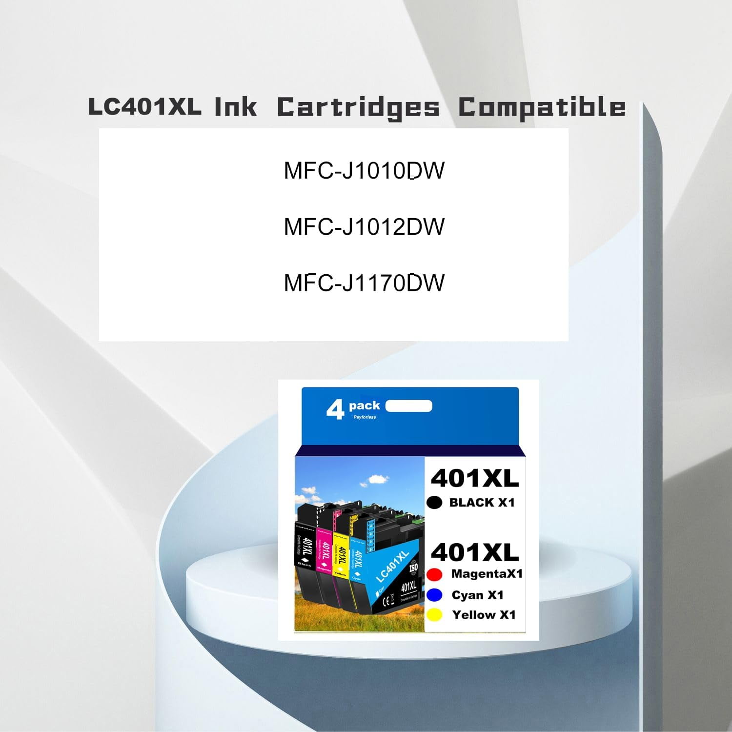 PYYAN-LC401XL Ink Cartridges for Brother Printer Compatible for LC401 ...