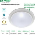 PYYAN-LED Flush Mount Ceiling Lighting Fixture, Dimmable 7 Inch 11.5W ...
