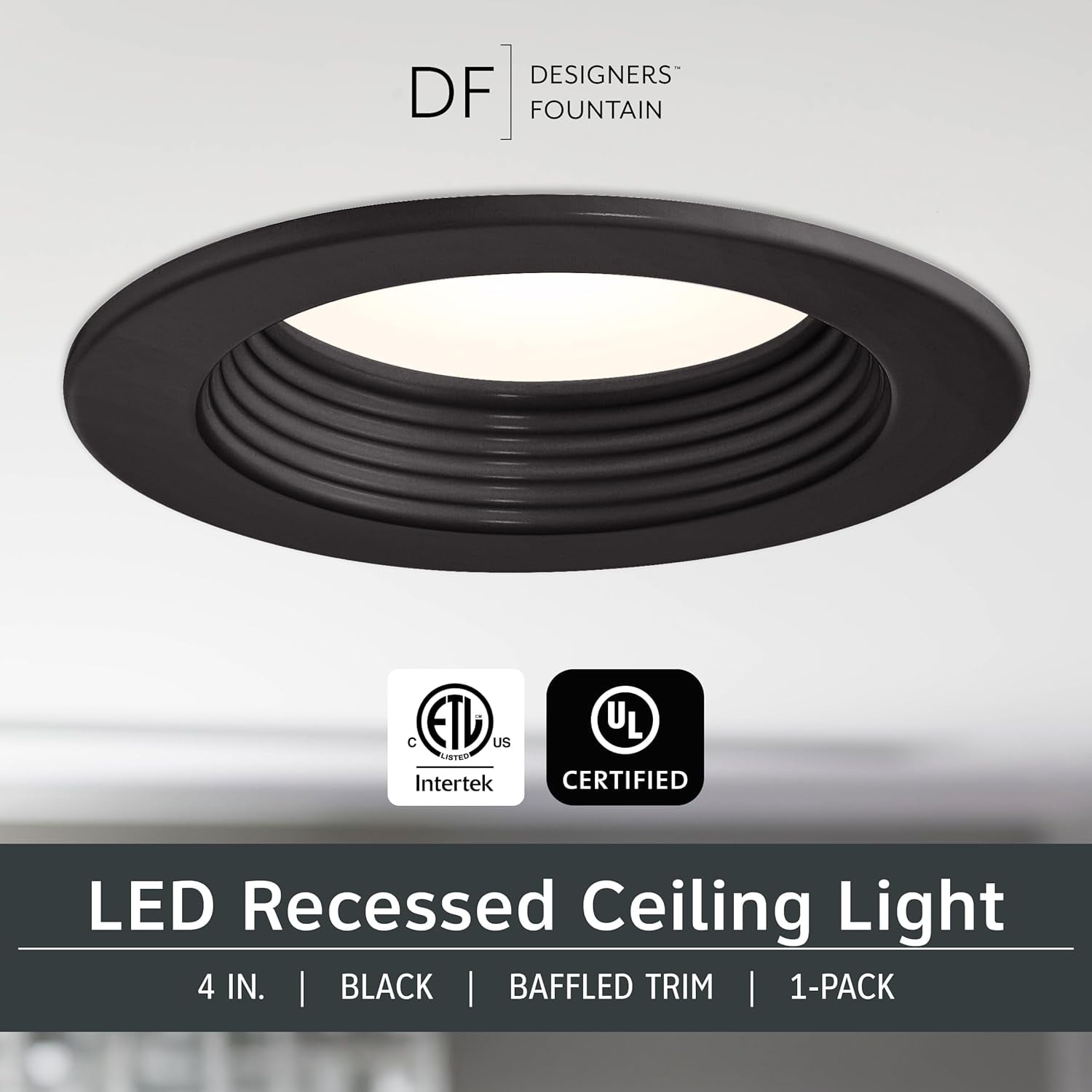 PYYAN-LED Recessed Ceiling Light, 4 Inch 5CCT Downlight Metal Lighting ...