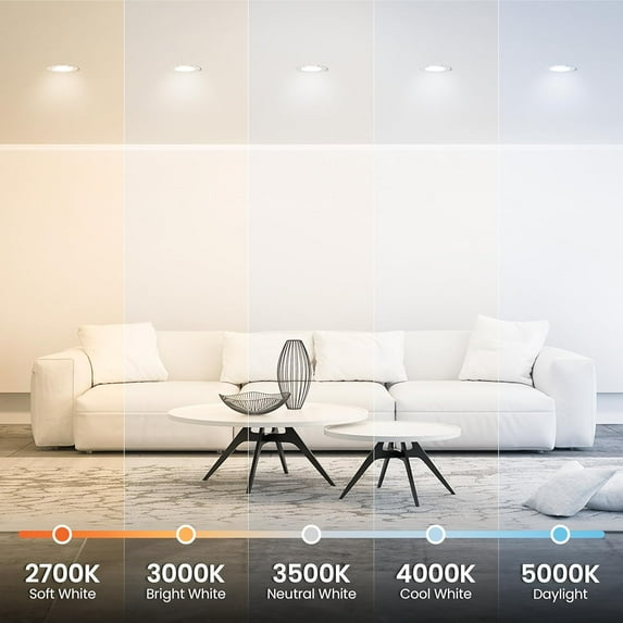 PYYAN-LED Recessed Downlight, 120W Equivalent, 5/6 Inch Retrofit Kit, Dimmable, 2000 Lumens, 90 ...