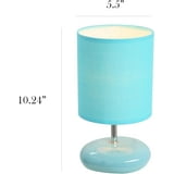 PYYAN-LT2005-BLU-2PK Stonies Small Stone Look Table Desk Bedside 2 Pack ...