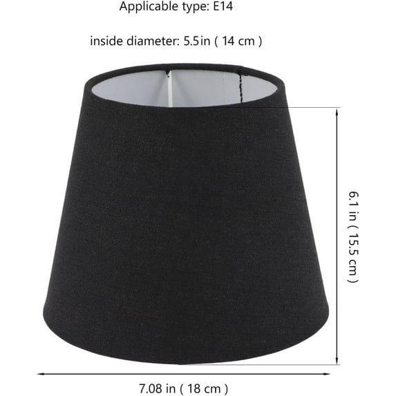 PYYAN-Lamp Shade, 1pc Drum Lampshades E14 Replacement Lampshade for ...
