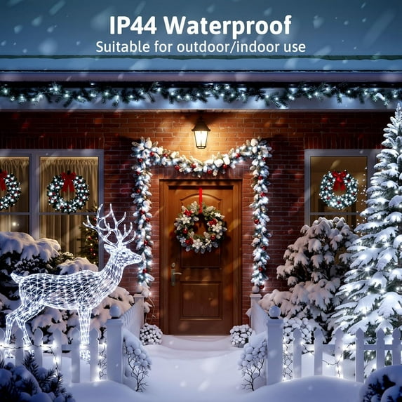 PYYAN-Led Fairy Lights Battery Operated, 4 Pack LED Outdoor String ...