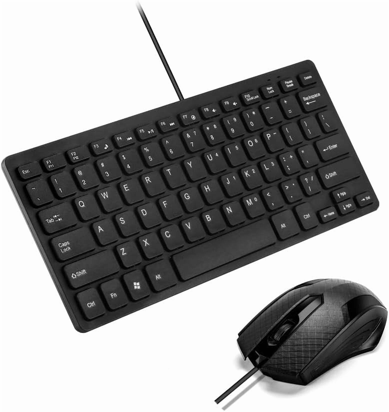 PYYAN-MCSaite Wired Mini Keyboard and Mouse Combo - with Keyboard Cover ...