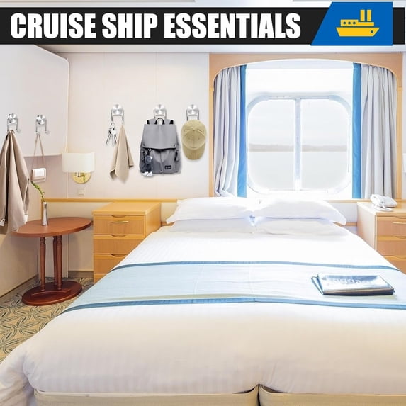 PYYAN-Magnetic Hooks, 80lbs+ 2026 Cruise Cabin Ship Essentials Magnet ...