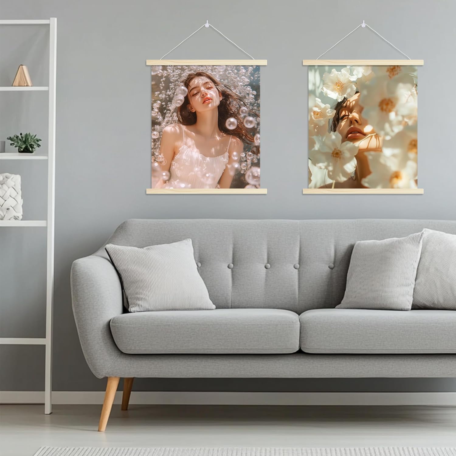 PYYAN-Magnetic Poster Hanger Frame,8x10,8x12,8x8 Poster Frame Wood ...