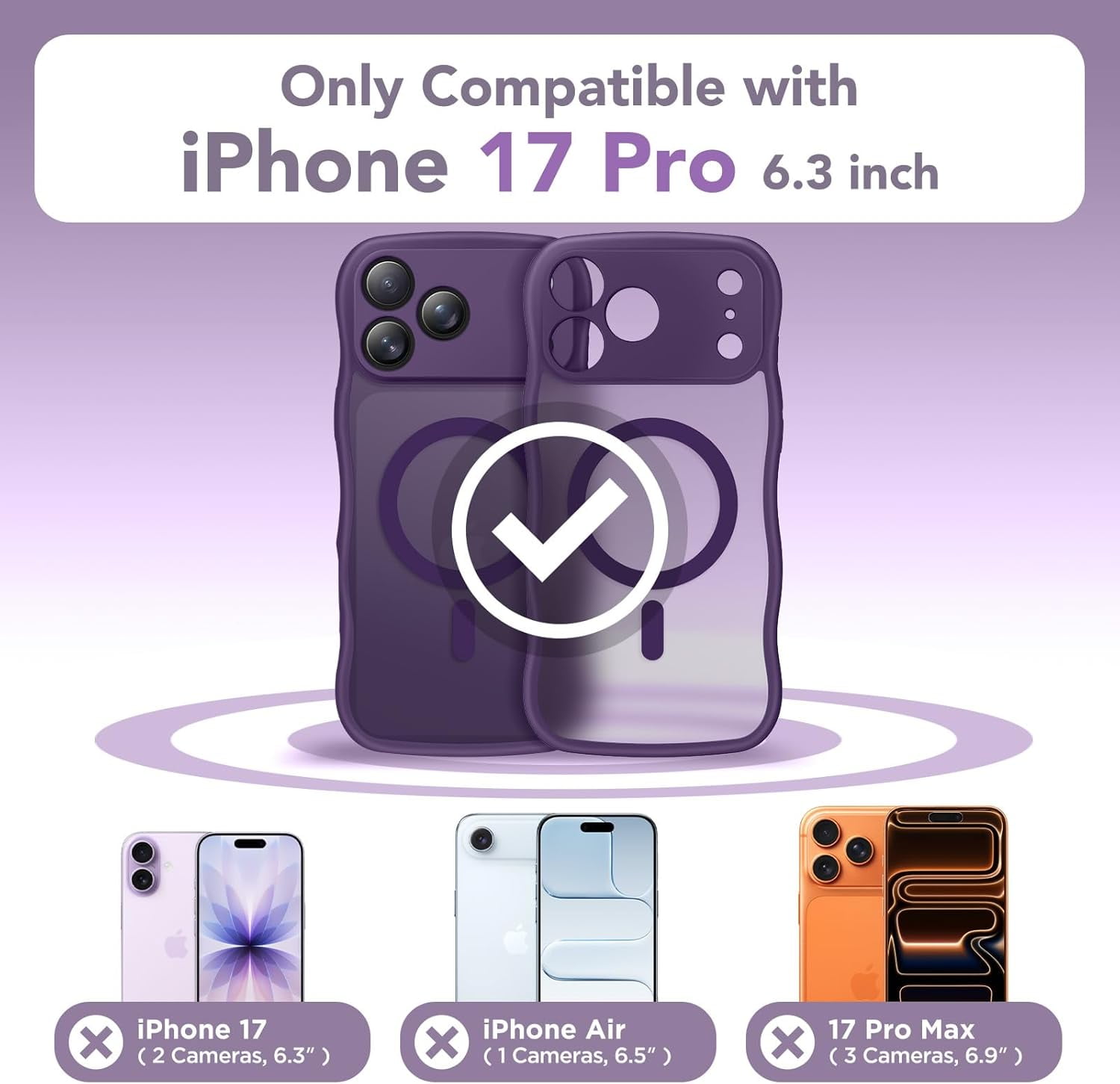 PYYAN-Magnetic for iPhone 17 Pro Case for Women Girls, Upgraded [Full ...