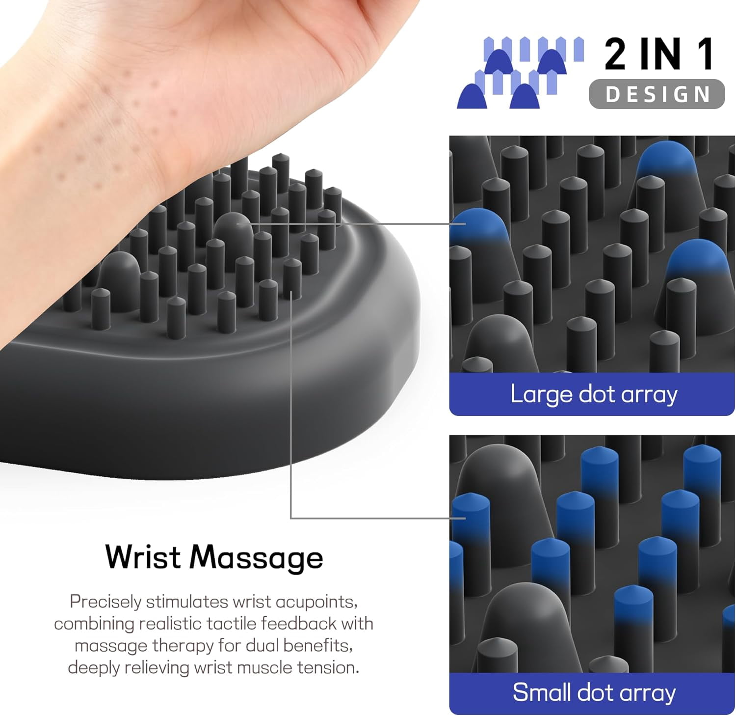 PYYAN-Massage Wrist Rest Set for Keyboard and Mouse - Stress Relief ...