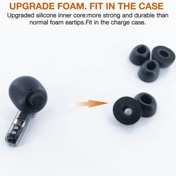 PYYAN-Memory Foam Eartips Compatible with Nothing Ear/Nothing Ear (a ...
