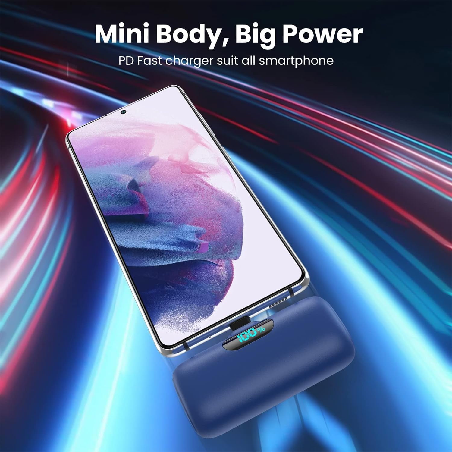 PYYAN-Mini Portable Charger 5000mAh Power Bank,15W PD USB C Cell Phone ...