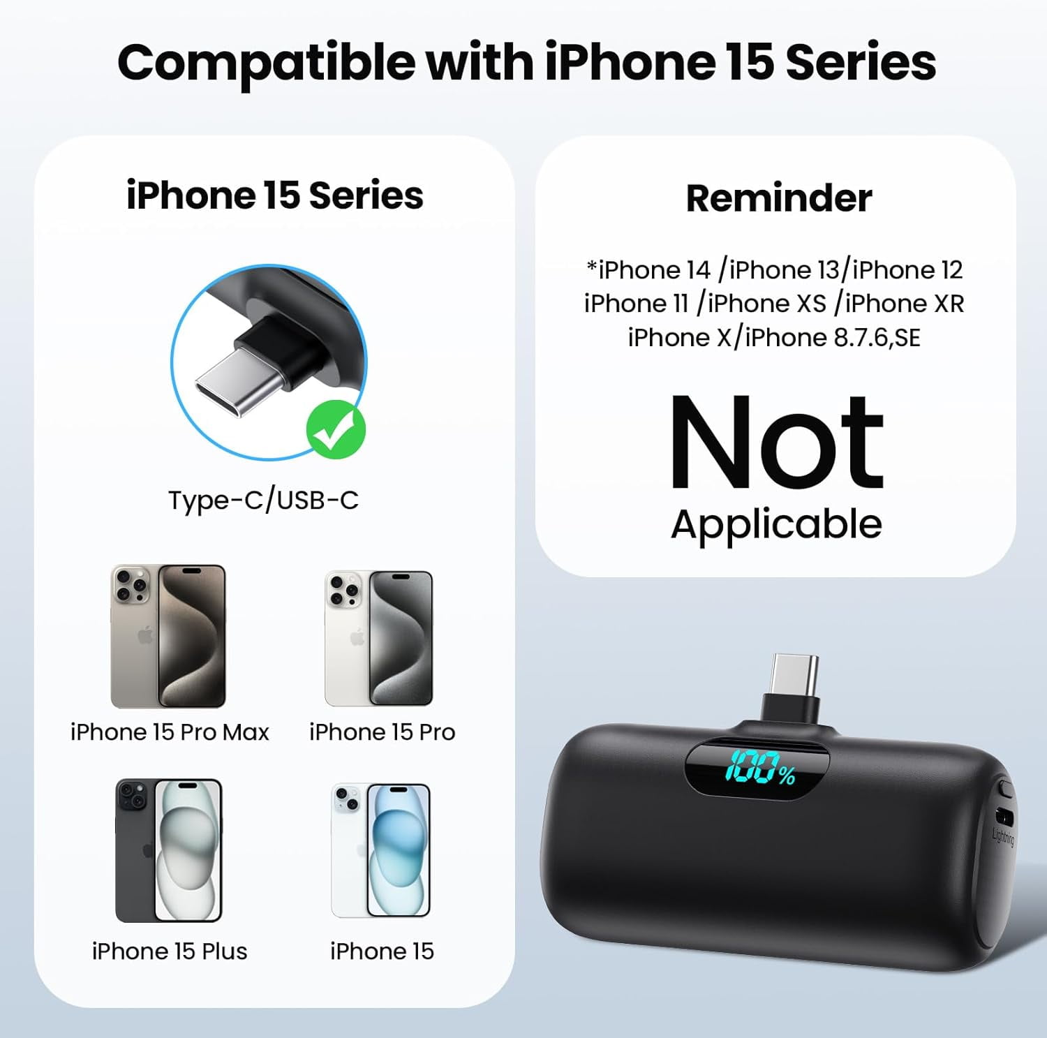 PYYAN-Mini Portable Charger USB C Power Bank,Upgraded 5000mAh PD Fast ...