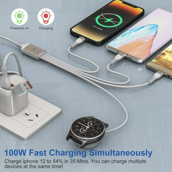 PYYAN-Multi Chargers for Samsung Galaxy Watch 7/6/5/4/3 Charger - 100W ...