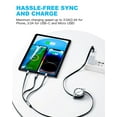 PYYAN-Multi Charging Cable 3A, [2Pack 4ft] Retractable Multi Charging ...