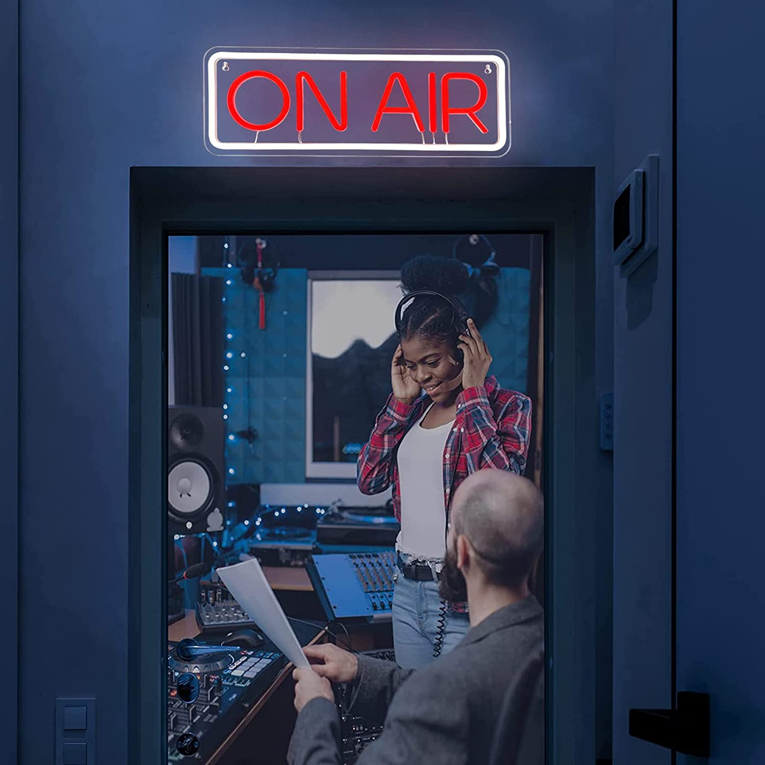 PYYAN-On Air Neon Signs, LED Studio Live Decorative Lights, On Air Neon ...