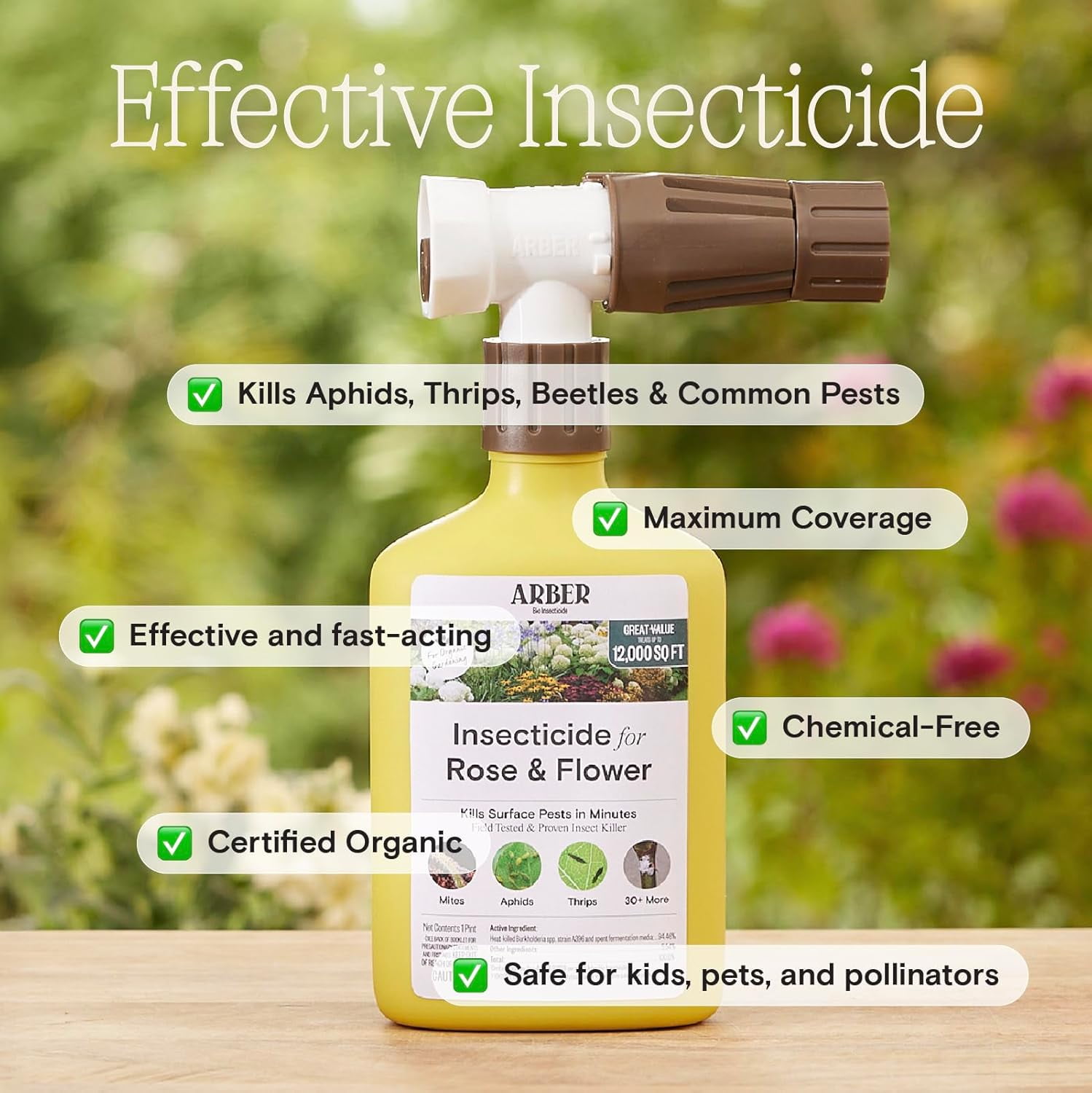 PYYAN-Organic Insecticide for Roses & Flowers \u2013 16oz Ready-to ...