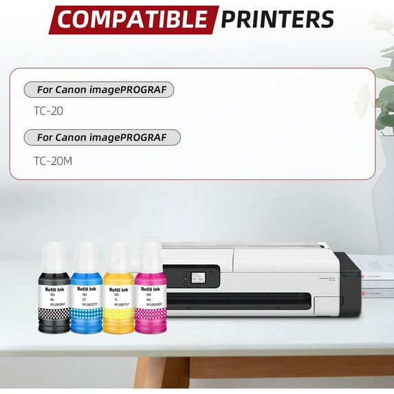 PYYAN-PFI-050 Pigment Ink Refill Set Replacement for Canon PFI-050 Ink ...