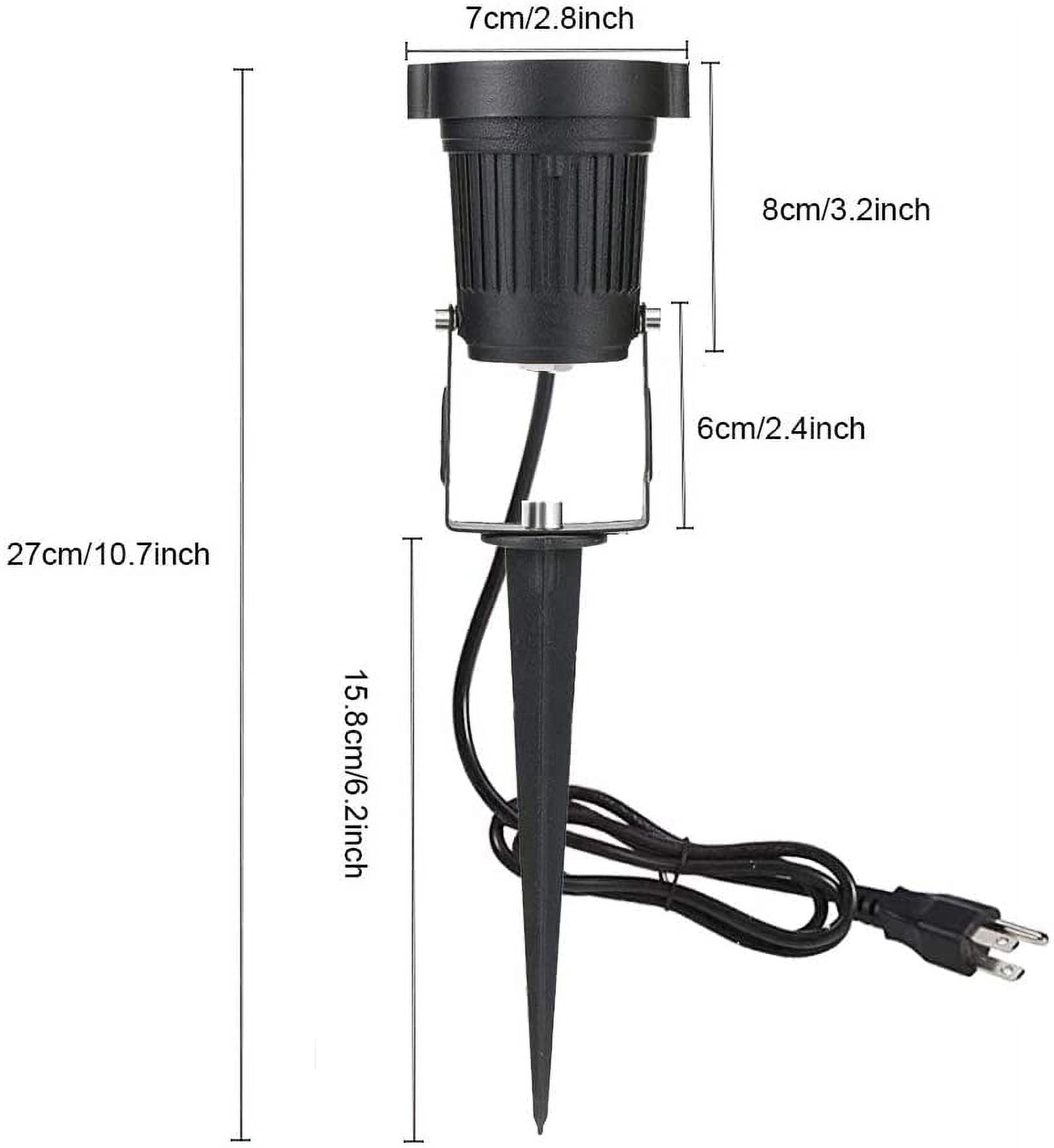 PYYAN-Pack of 2, Outdoor COB 5W LED Landscape Lights IP65 Waterproof ...