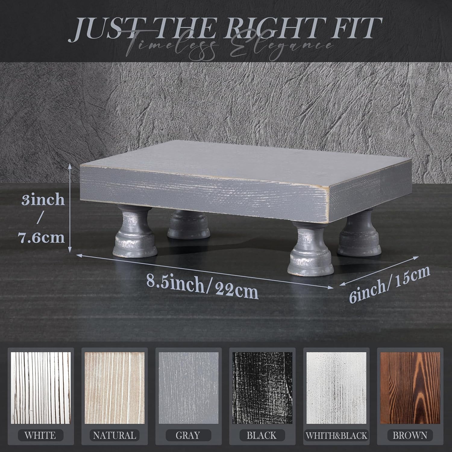 PYYAN-Pine Wood Risers for Decor for Kitchen Sink & Small Vanity ...