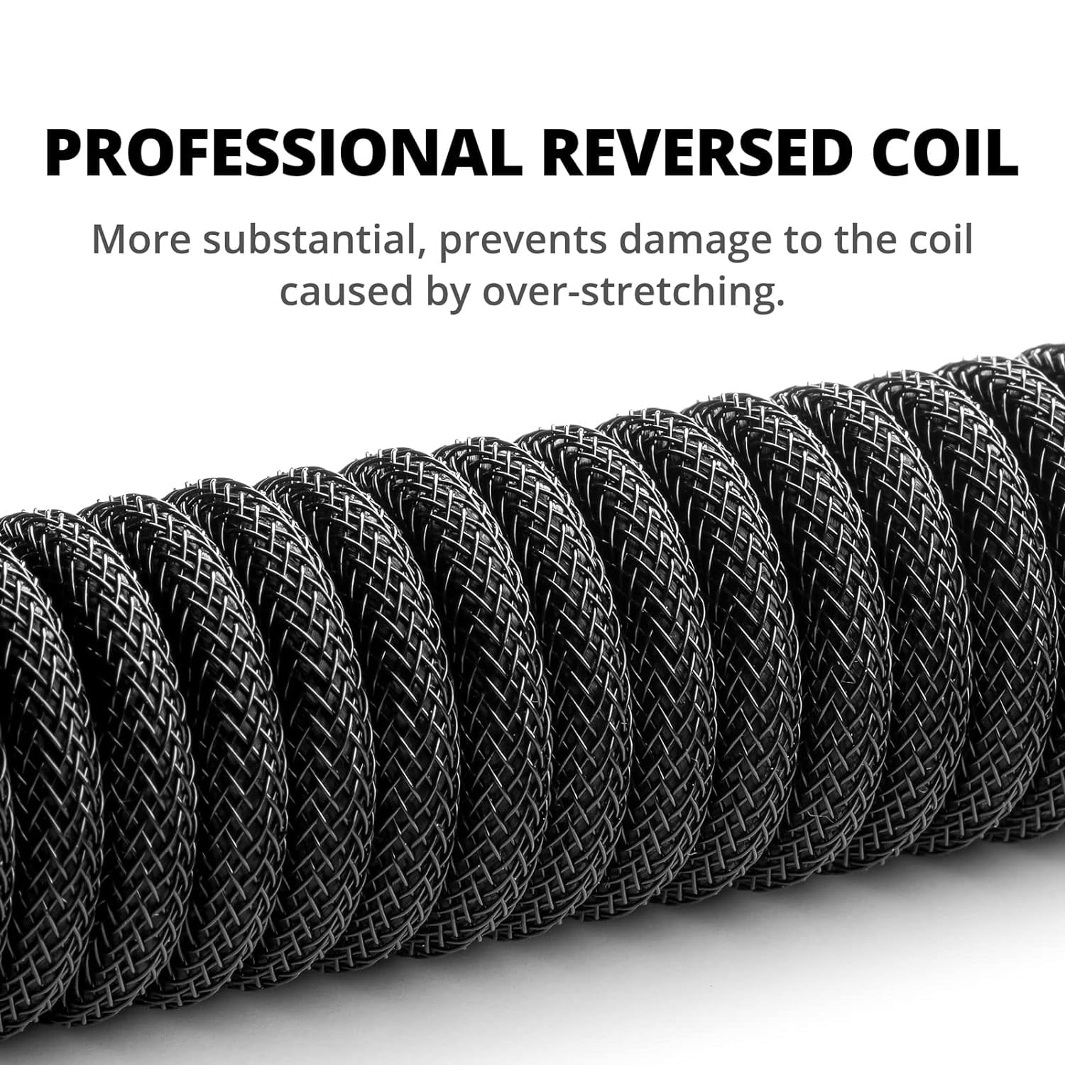 PYYAN-Pro Custom Coiled USB C Cable for Gaming Keyboard, Double-Sleeved ...