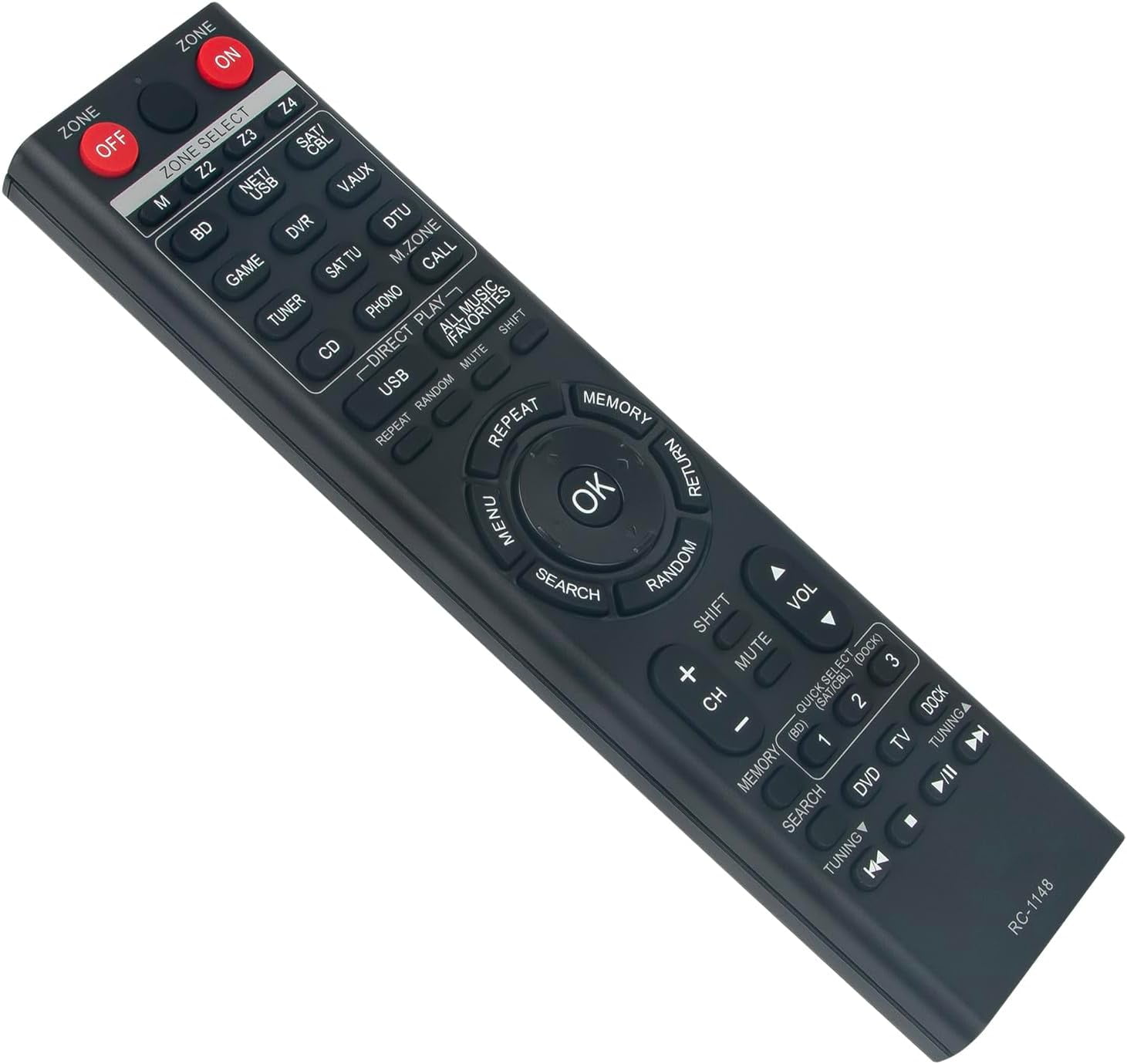 PYYAN-RC-1148 Replaced Remote Control fit for Denon AV Receiver AVR-791 ...
