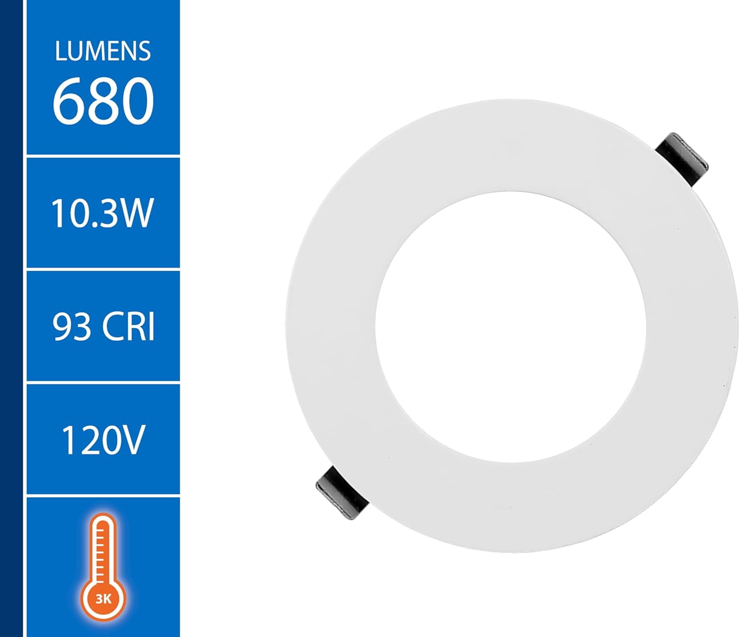 PYYAN-REL Series 4 in. Round White Canless LED Downlight in 3000K ...