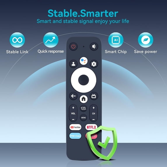 PYYAN-Replacement Voice Remote Control Compatible for Eement TV Google ...