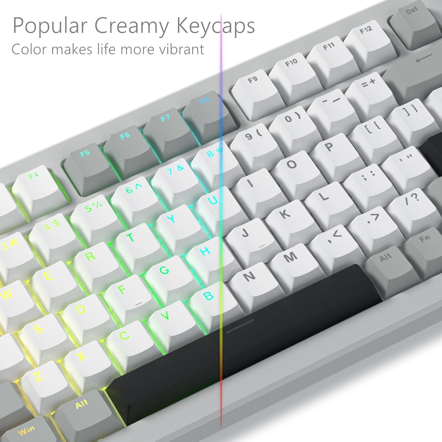 PYYAN-Shine Through Keycaps, PBT Keycaps 60 65 75 100 Percent Cherry ...