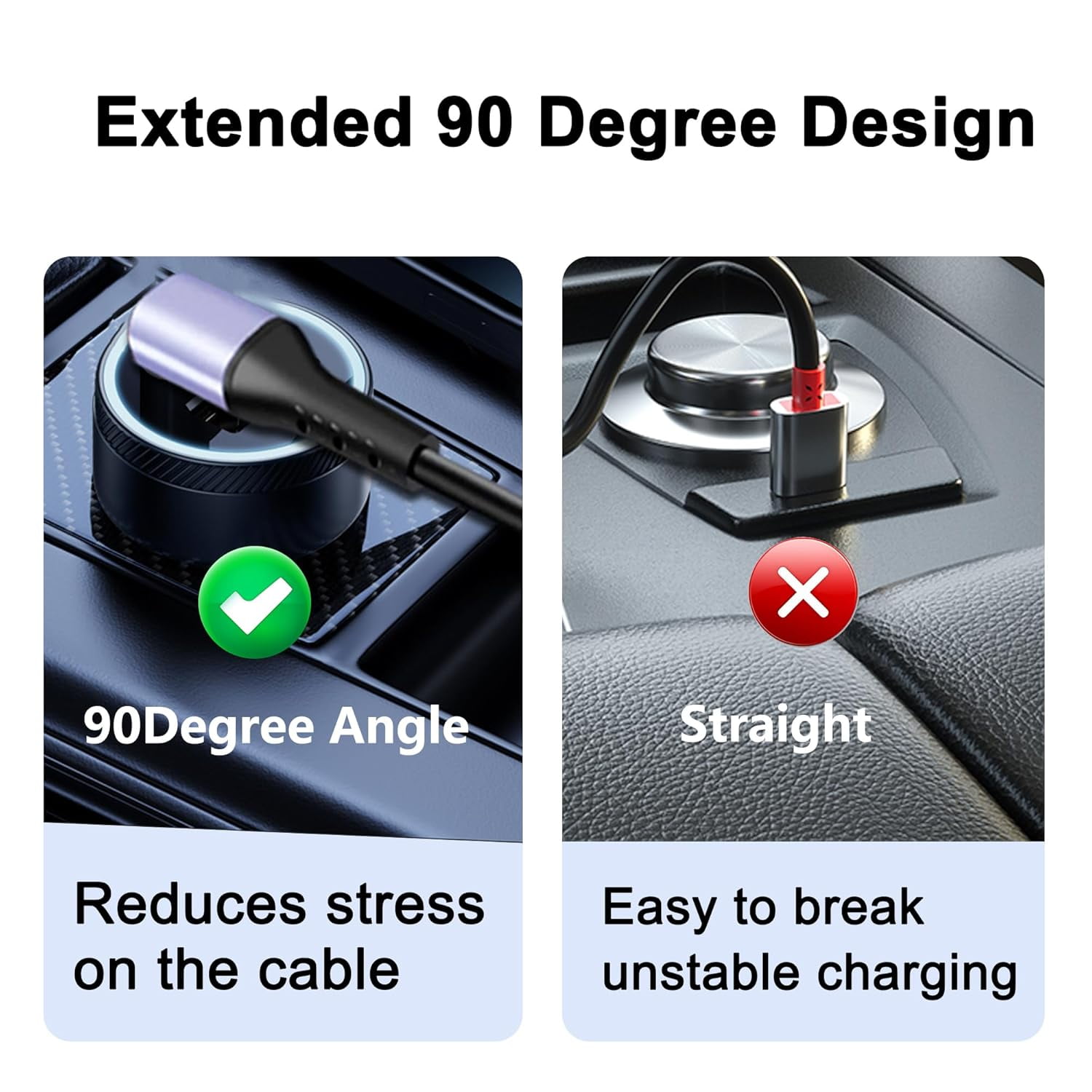 PYYAN-Short Right Angle USB C Cable, 90Degree Type C 6A Fast Charging ...