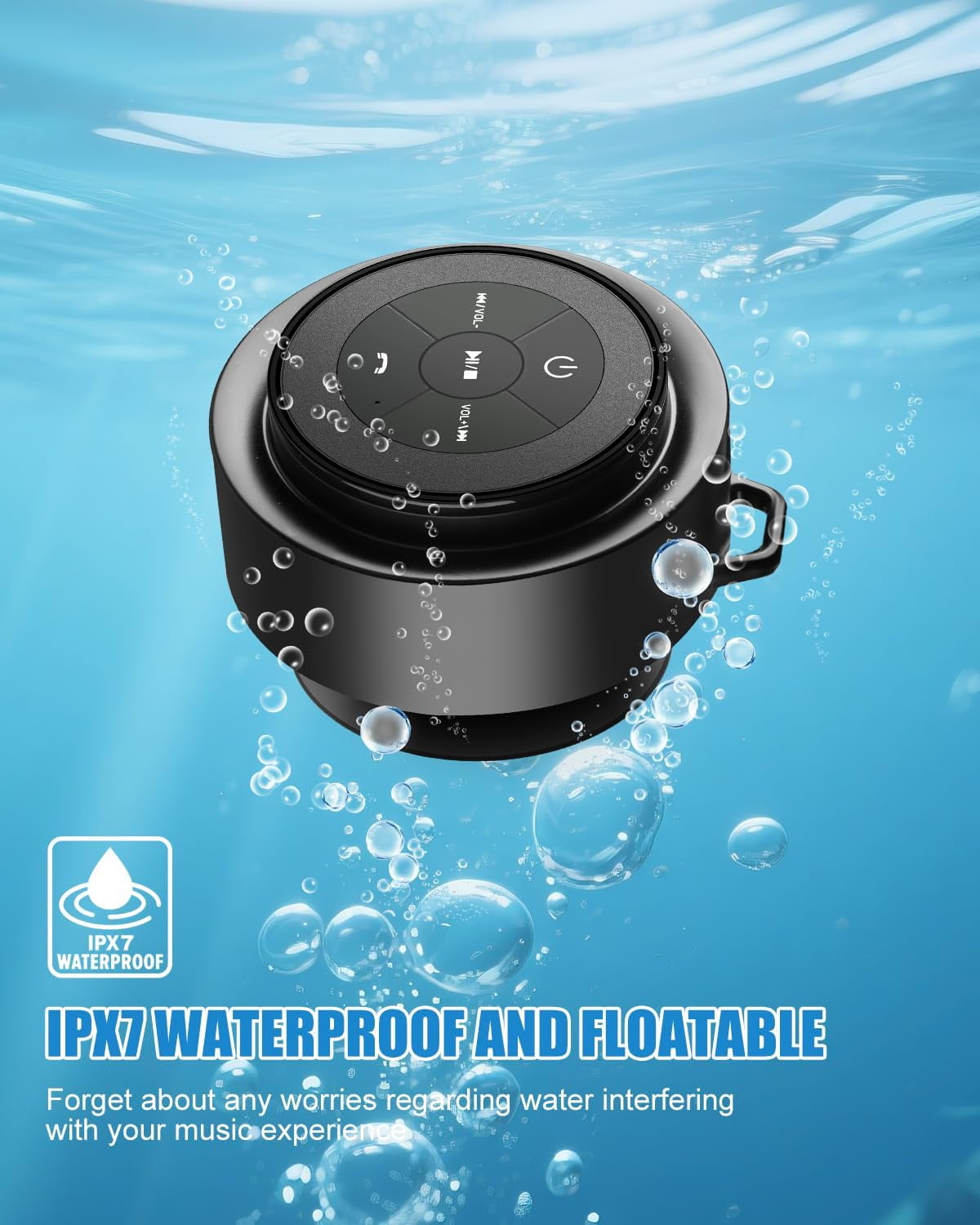 PYYAN-Shower Speaker Bluetooth Waterproof, Portable Mini Bluetooth ...
