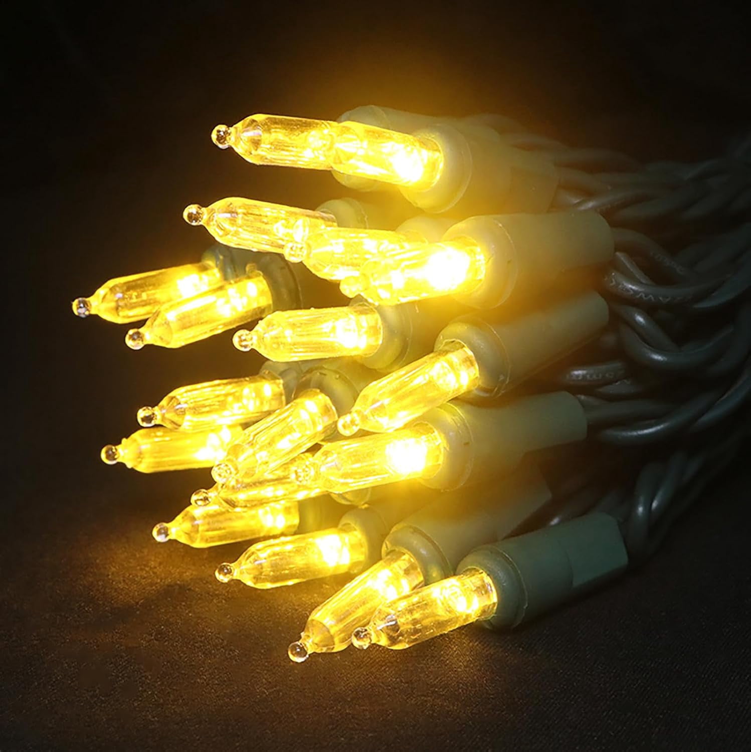 PYYAN-Soft Twinkle Christmas Lights White - 35 LED Warm White Slow ...