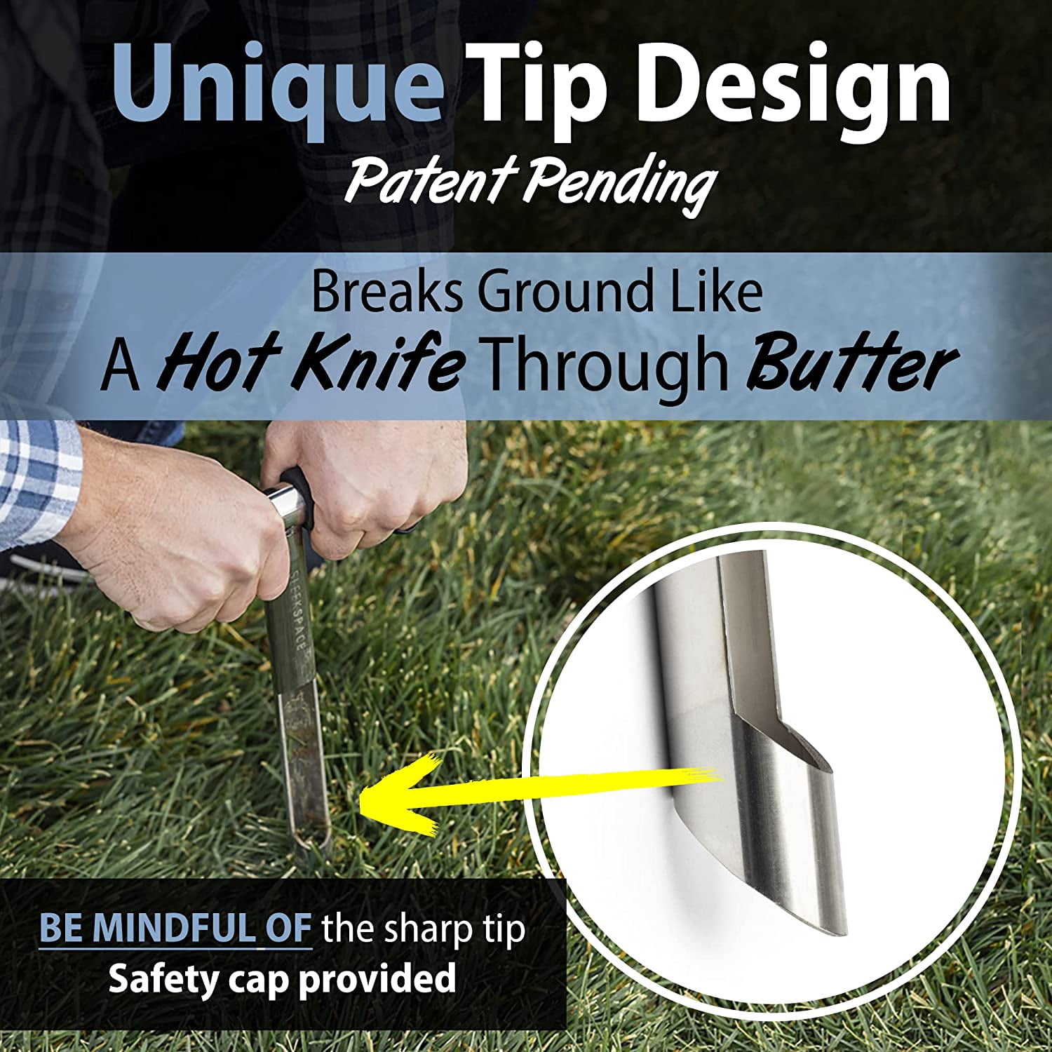 PYYAN-Soil Probe with Small Soil Sampler Bags. 12" Soil Sample Probe ...