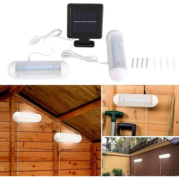 PYYAN-Solar Powered Shed Light Rechargeable Split with On Off Switch ...