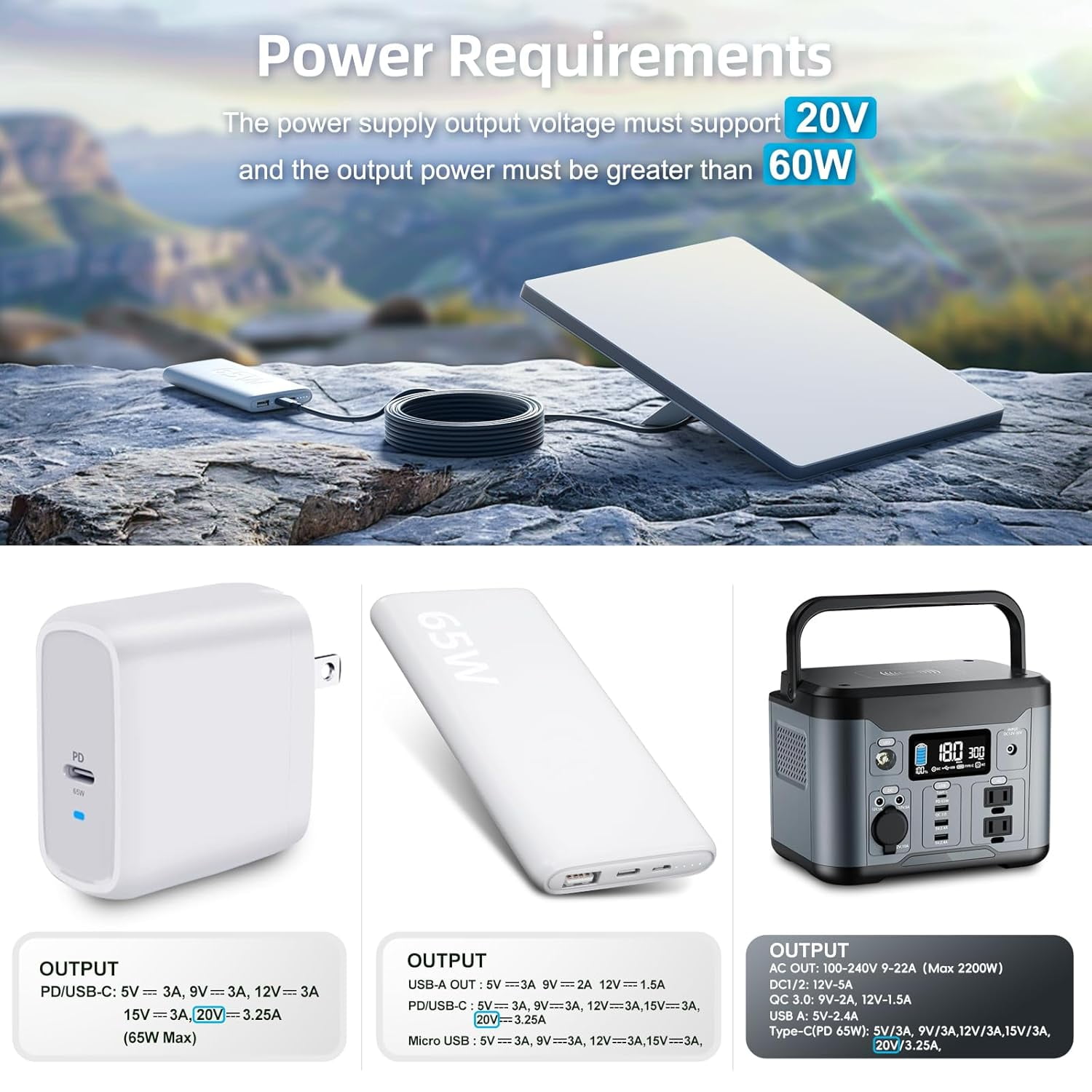 PYYAN-Starlink Mini Cable 16FT/5M, Starlink Mini USB C to DC Power ...