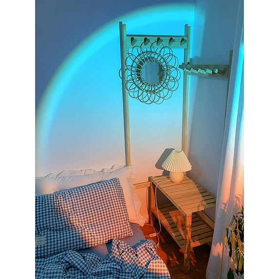 PYYAN-Sunset Lamp Projection Rotation Rainbow Projection Lamp Led ...