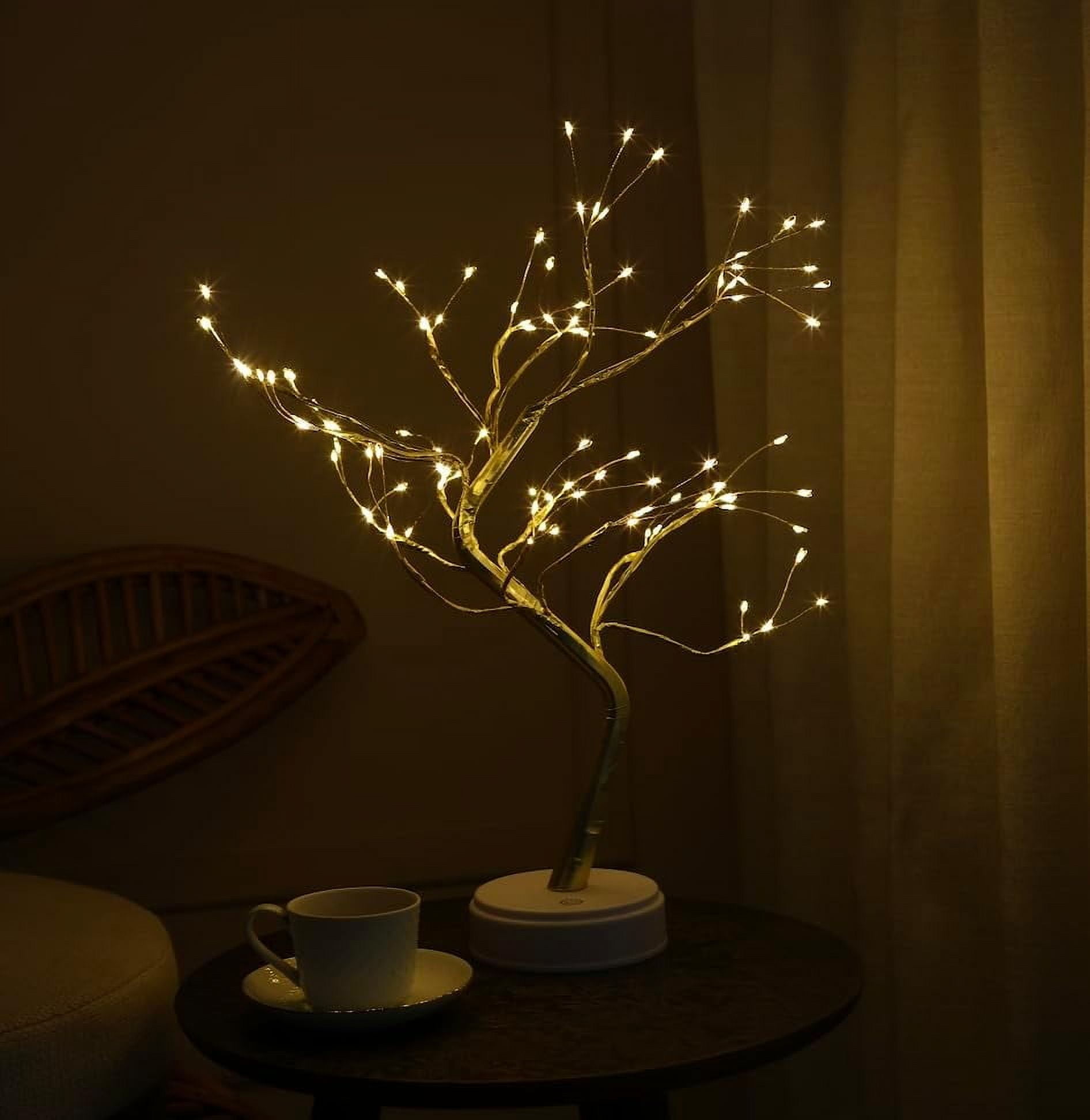 PYYAN-Twinkling Tree Fairy Light Spirit Tree Lamp Bonsai Tree Light ...
