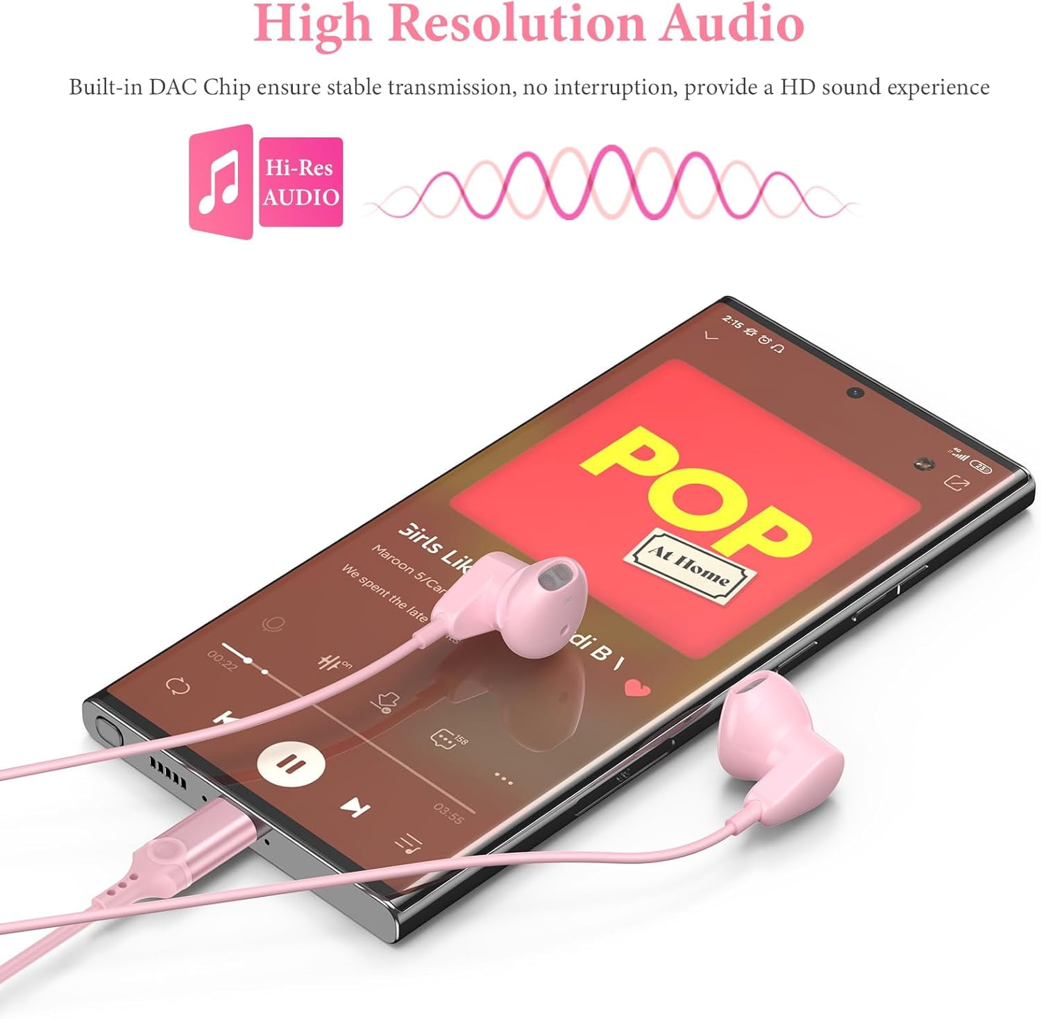 PYYAN-USB C Headphones for iPhone 15 Plus 16 17 Pro Max iPad Pro USB-C ...