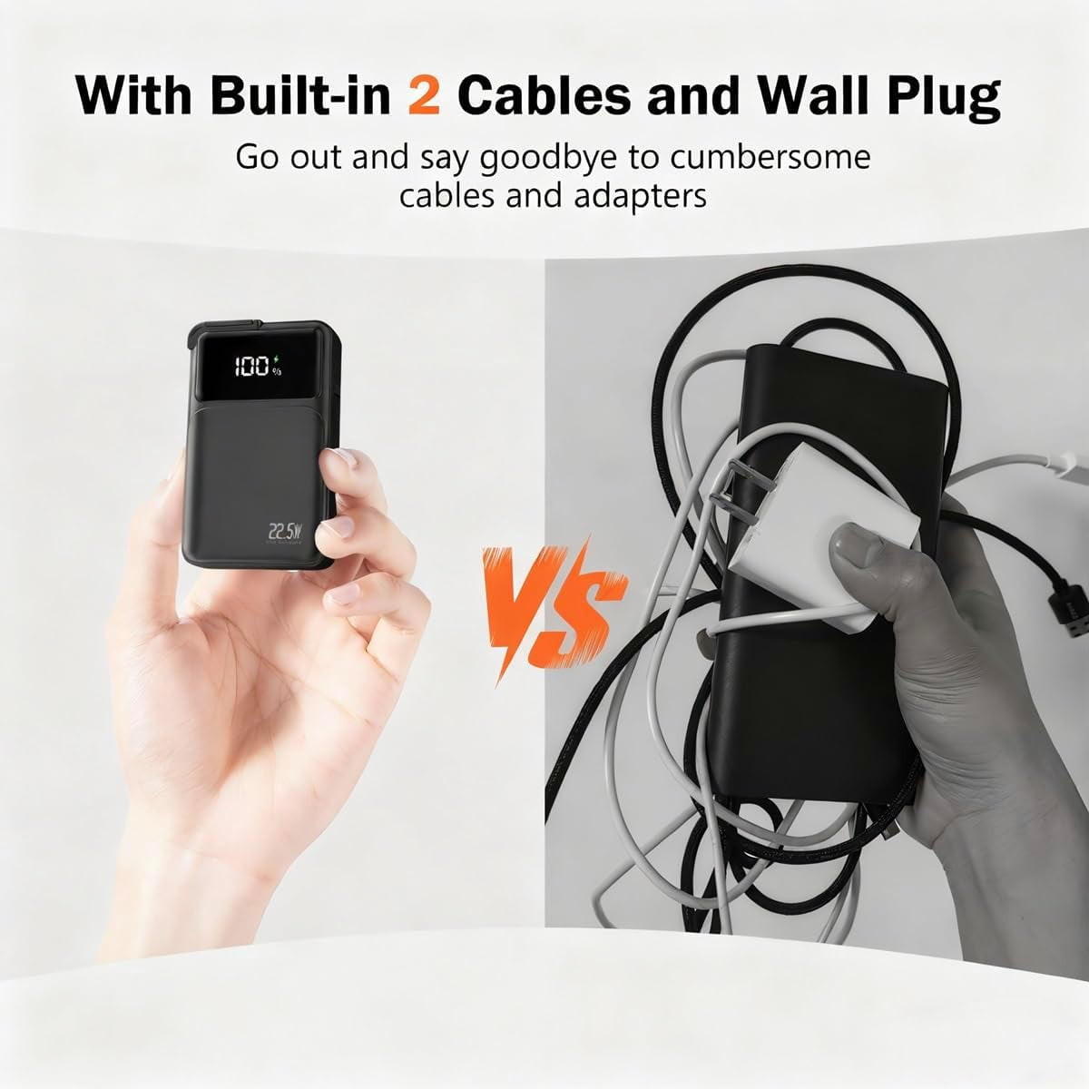 PYYAN-Ultra-Compact 3-in-1 Integrated Power Bank 10000mAh Built in ...