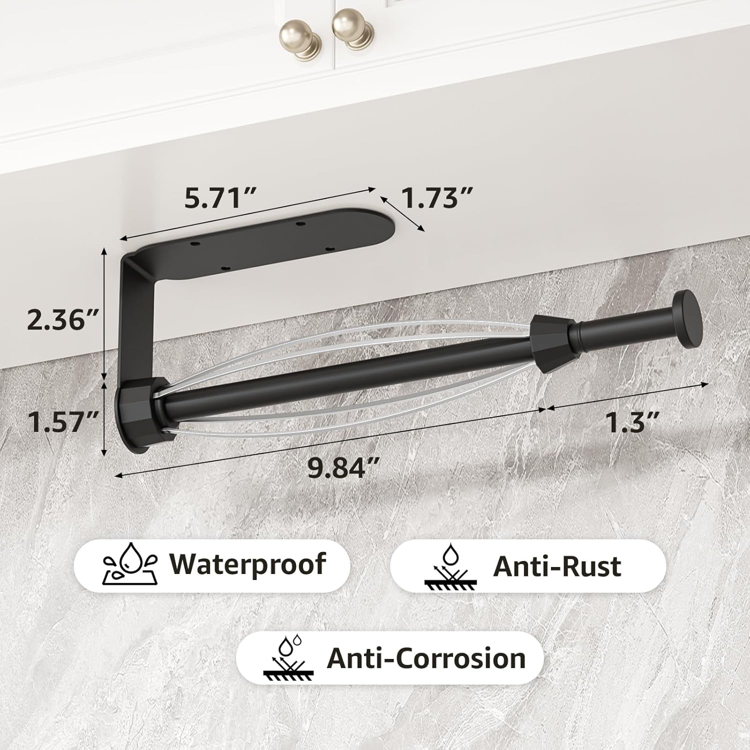 PYYAN-Under Cabinet Paper Towel Holder for Kitchen, RV & Camper ...