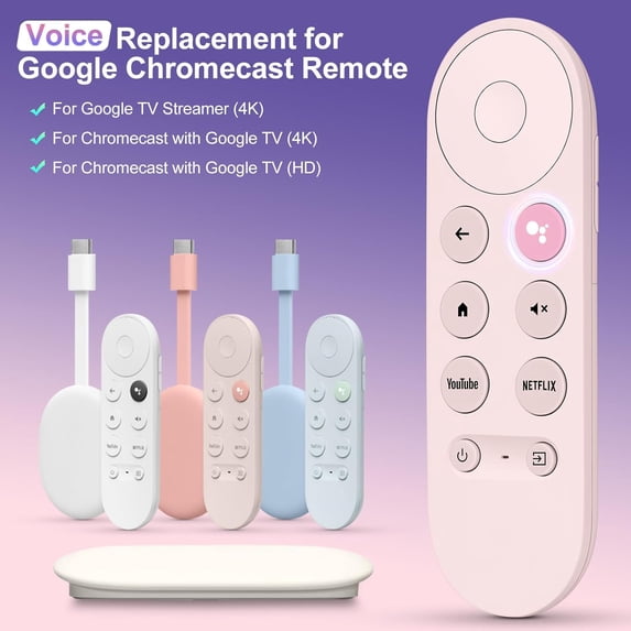 PYYAN-Voice Replacement for Google Chromecast Remotefor Google TV ...