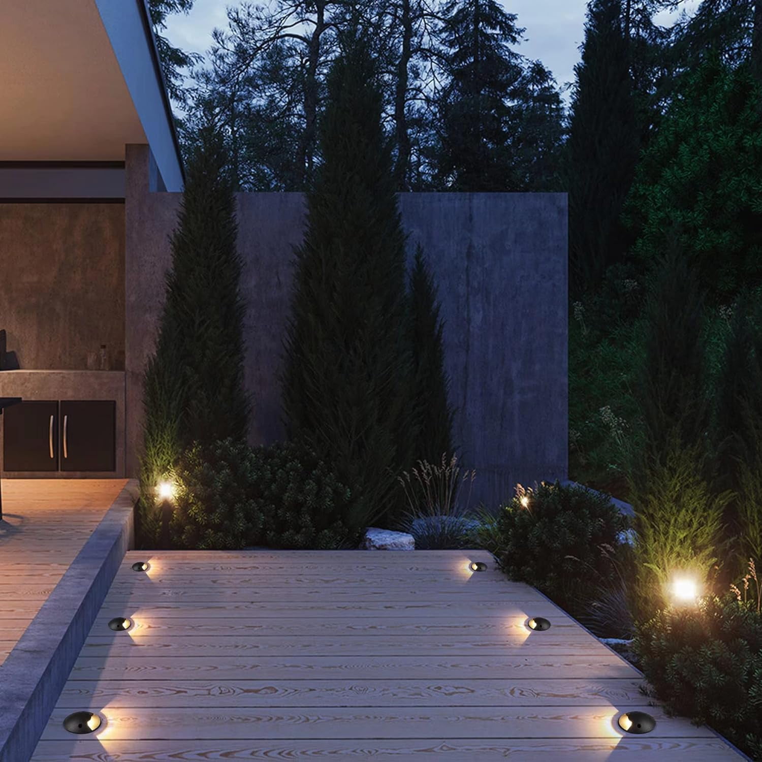 PYYAN-Well Lights Landscape Light Outdoor In Ground Lights for Driveway ...