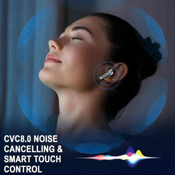 PYYAN-Wireless Earbuds, Bluetooth 5.3 Ear Buds LED Power Display ...