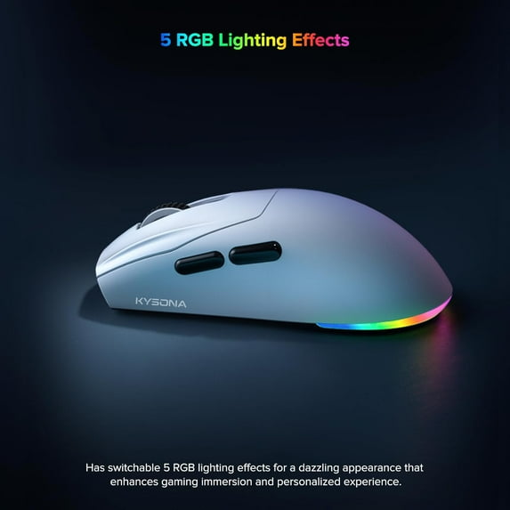 PYYAN-Wireless Gaming Mouse, 12000 DPI, Tri-Mode Bluetooth Gaming Mouse ...