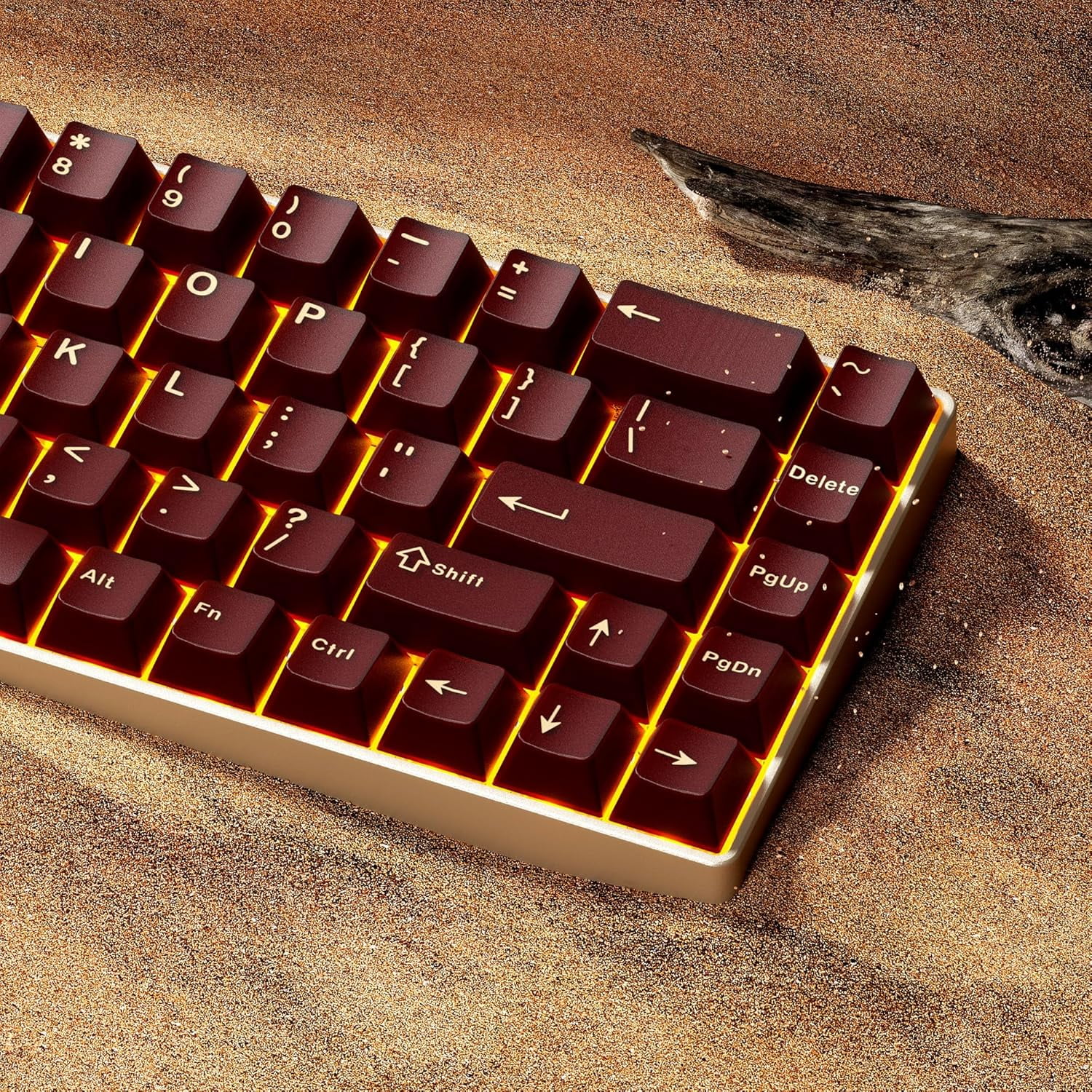 PYYAN-XVX Red Keycaps, Double Shot PBT Keycap Set 75 Percent, Cherry ...