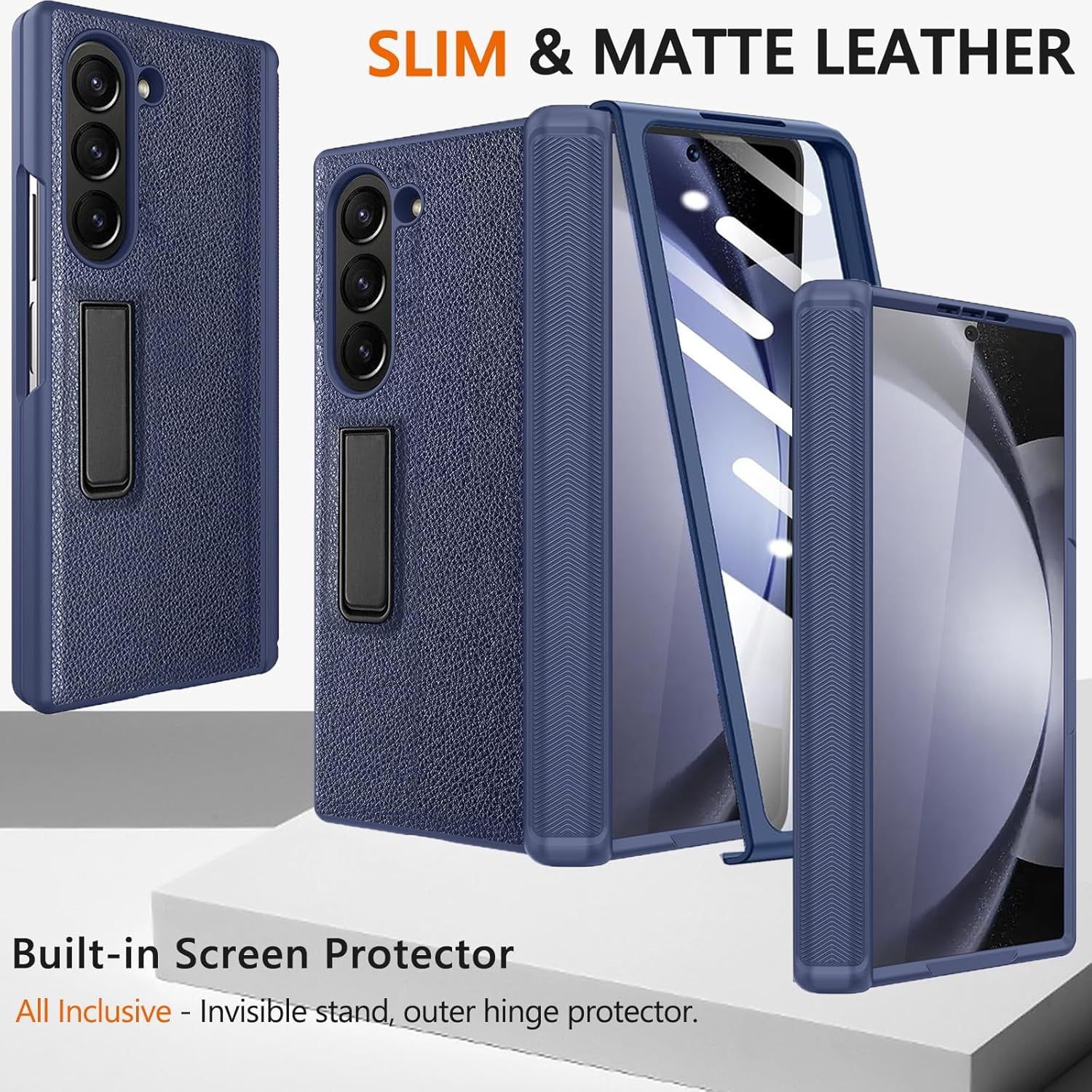 PYYAN-for Samsung Galaxy Z Fold 7 Case with Hidden Stand and Screen ...