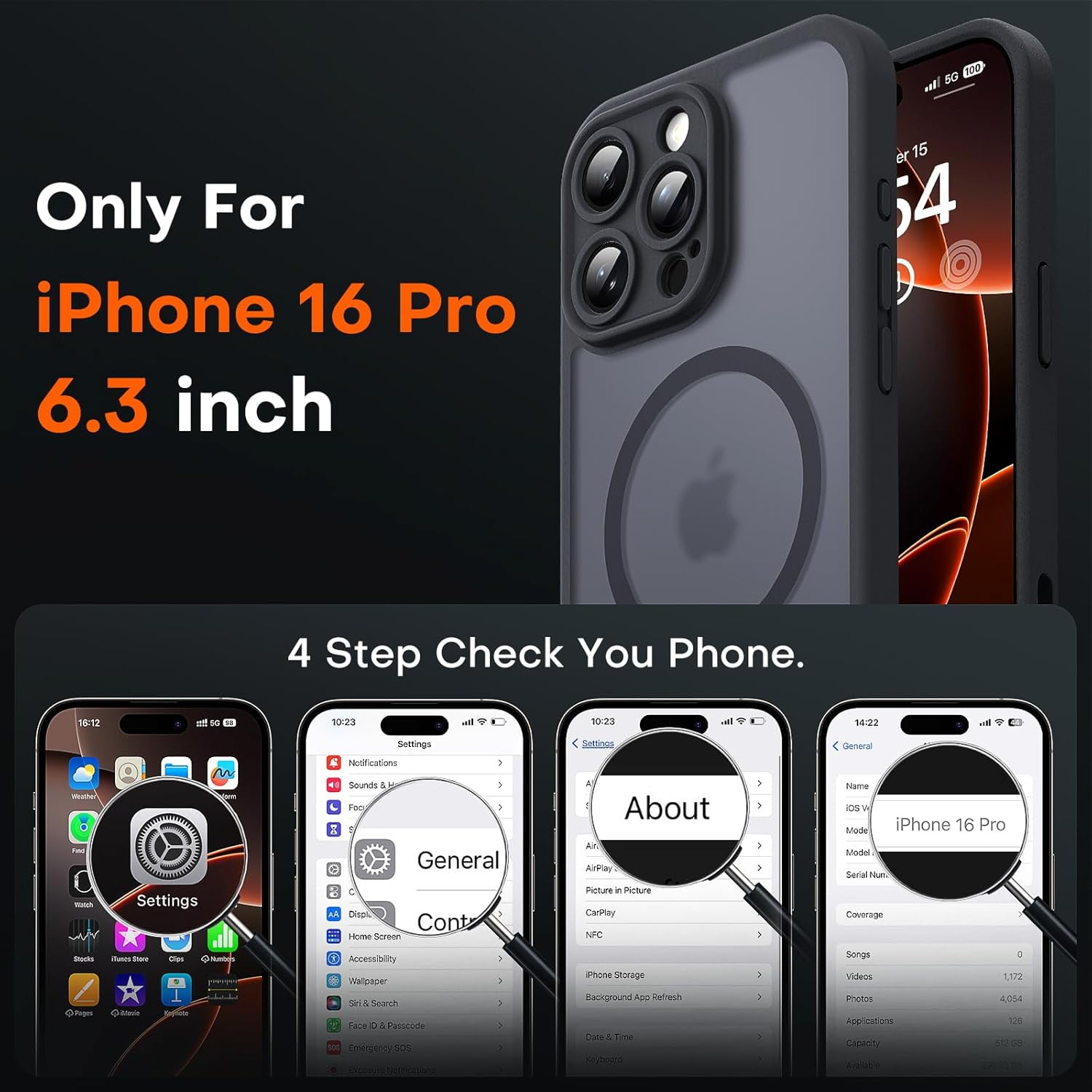PYYAN-for iPhone 16 Pro Case with Camera Control Capture Button ...
