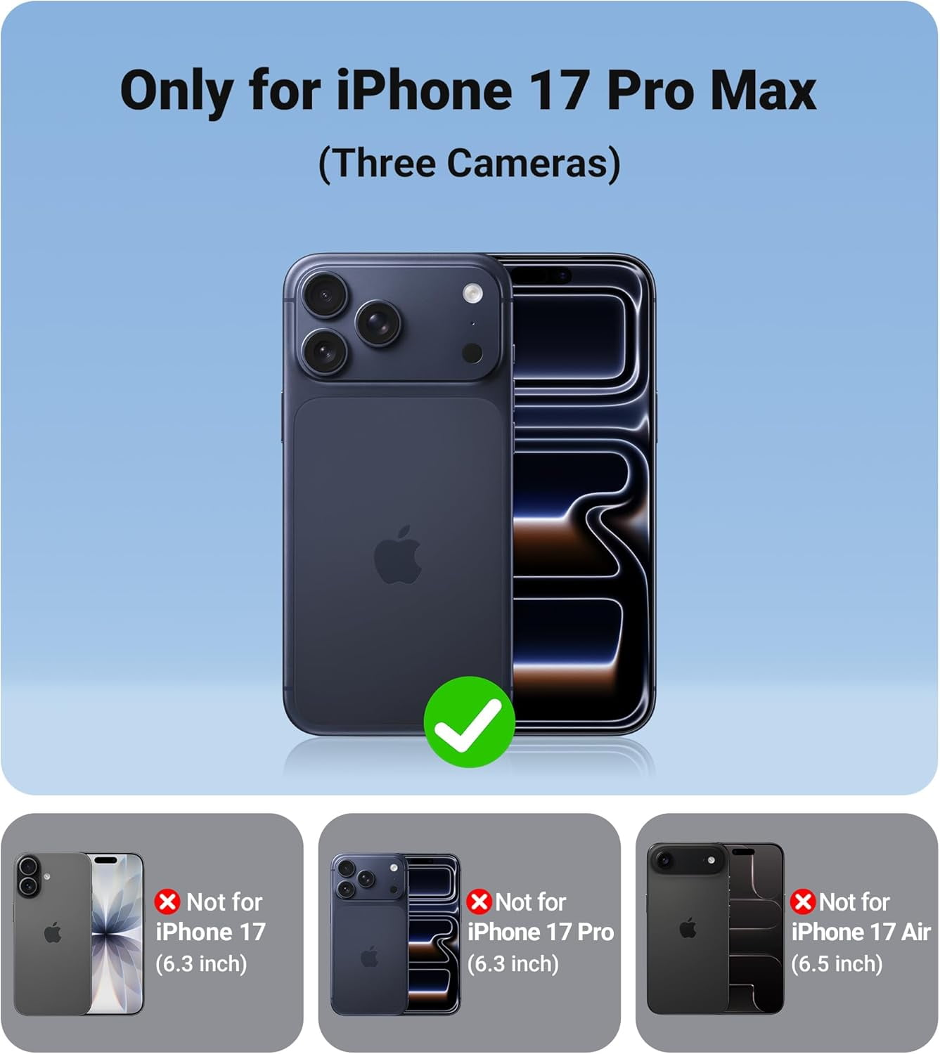 PYYAN-for iPhone 17 Pro Max Case [Full Camera Protection][Military ...