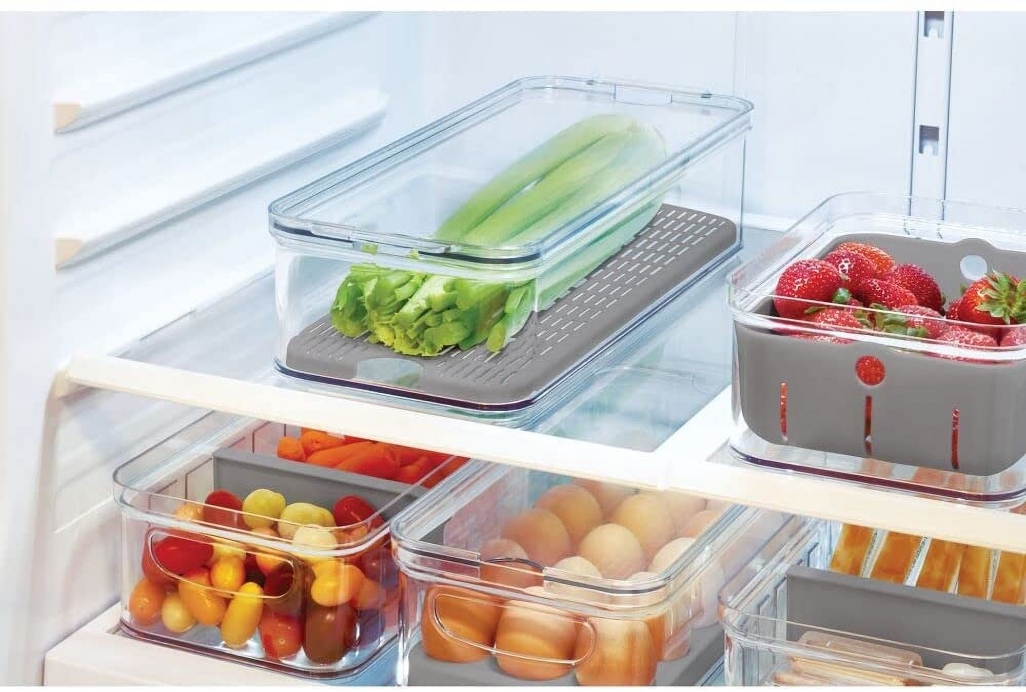 PYYAN-iDesign Crisp Produce Plastic Refrigerator and Modular Stacking ...