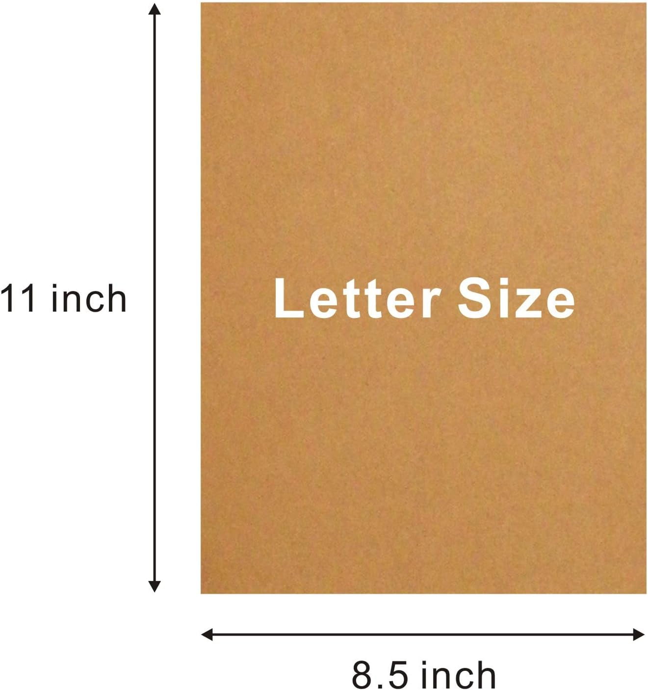 PYYNA-120 Sheets Kraft Paper Letter Sized (8.5x11 inches) 120 GSM (45LB ...