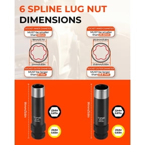 Shop Spline Lug Nut Sockets for Automotive and Home Improvement Needs