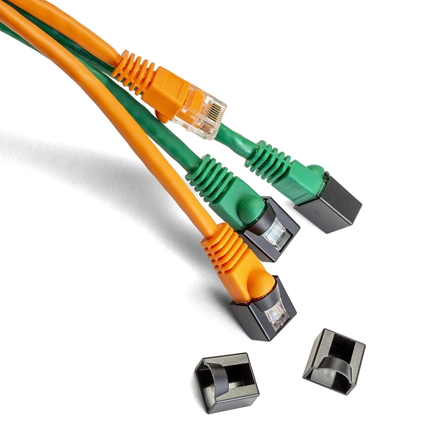 PYYNA-Click on/Lockable RJ45 Plug Protector CAT5e/Cat6/Cat6a/Cat7/Cat8 ...